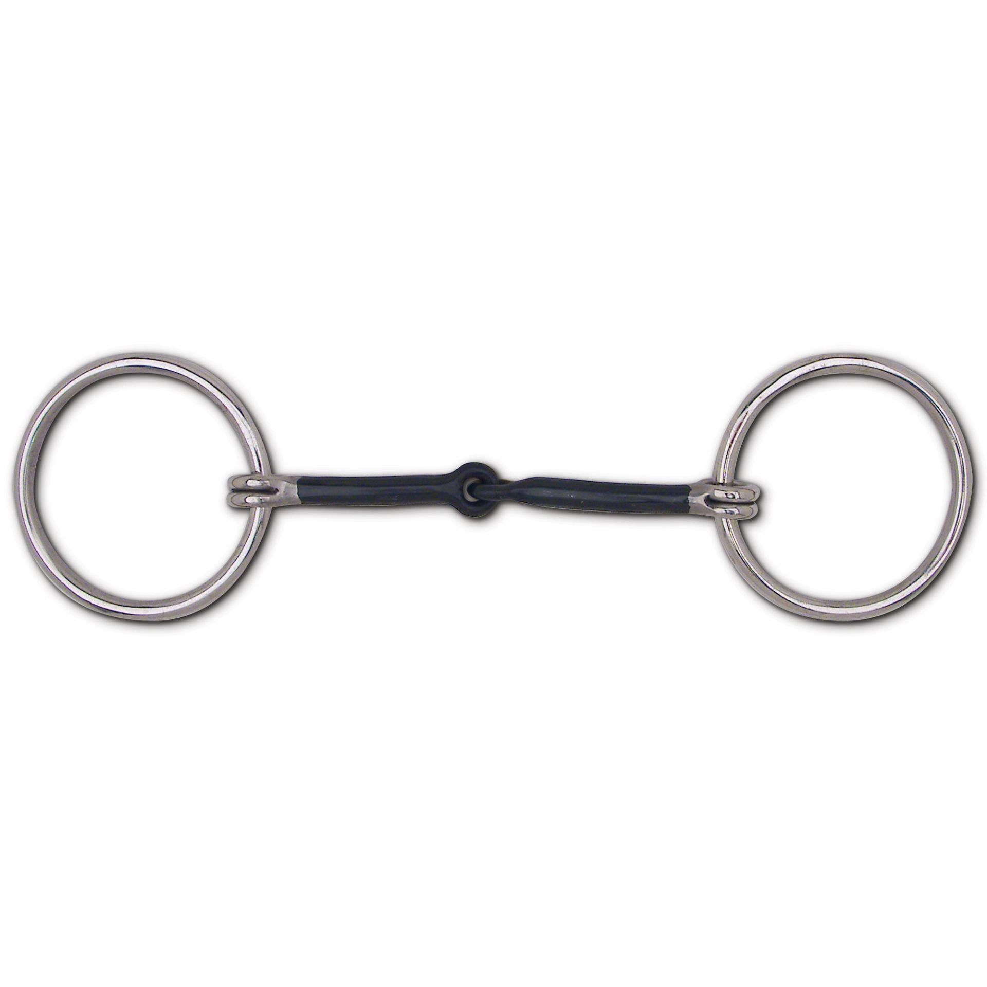 Toklat| Western O Ring with Black Steel Snaffle w/ Copper Inlay